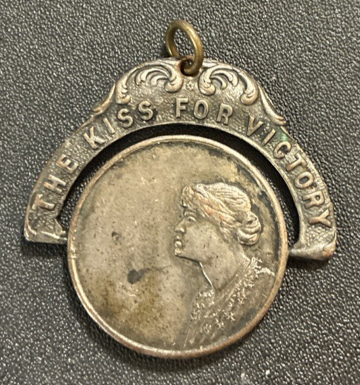 WW1 Watch Fob Advertising Spinner A.A. Evert Dallas Texas - The Kiss ...