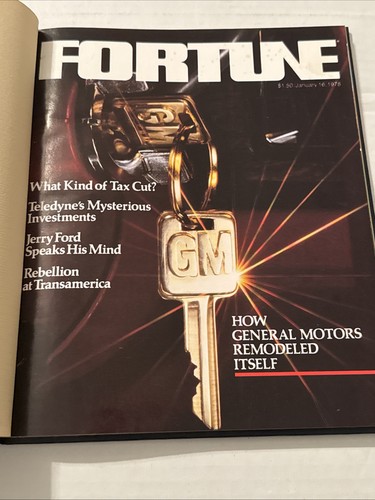 First Issue Of The New FORTUNE Magazine January 16, 1978 Hard Cover | eBay