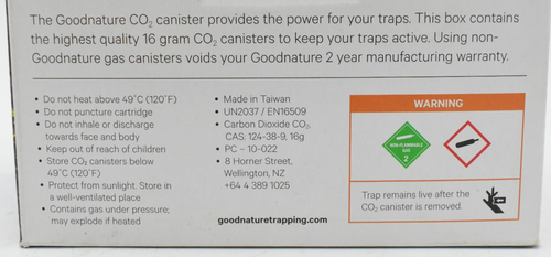 Goodnature 16g CO2 Replacement Canister for A24 Rat & Mouse Trap - Lot ...