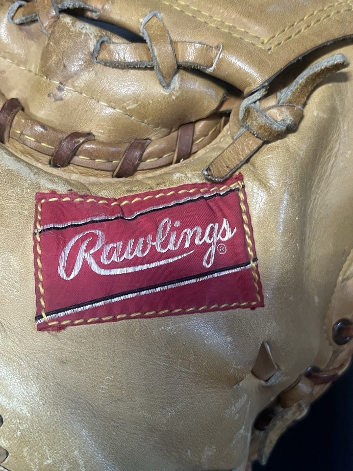 Vintage Johnny Bench Rawlings RL 10 Catchers Mitt Glove Fastback Pro ...