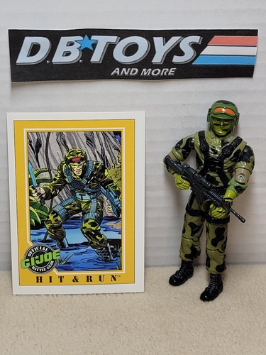 Vintage GI Joe Hit N Run Action Figure ARAH 1988 - NICE w/ Trading Card ...