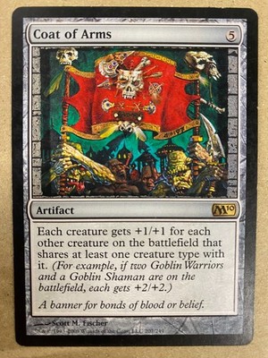 MTG 1x Coat of Arms # 207 Core Set 2010 M10 Magic the Gathering Card x1 ...
