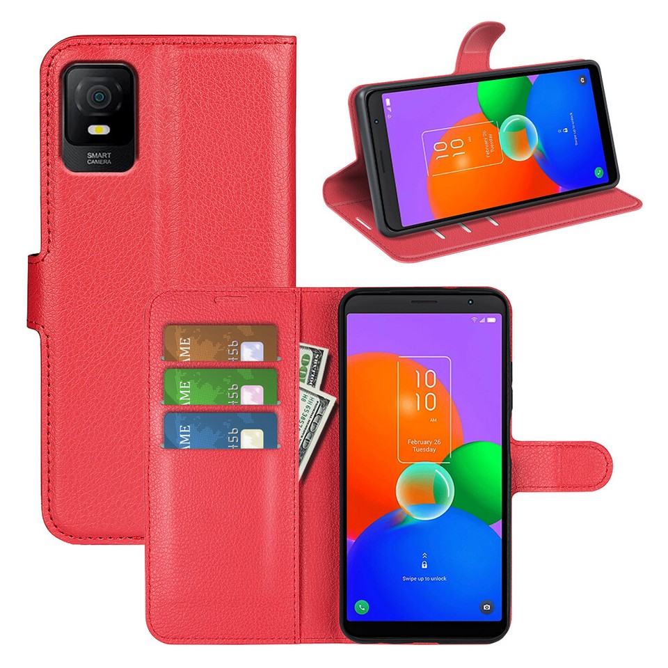For New Telstra T-Inspire / T-Essential / T-Pro Flip Wallet Phone Case ...