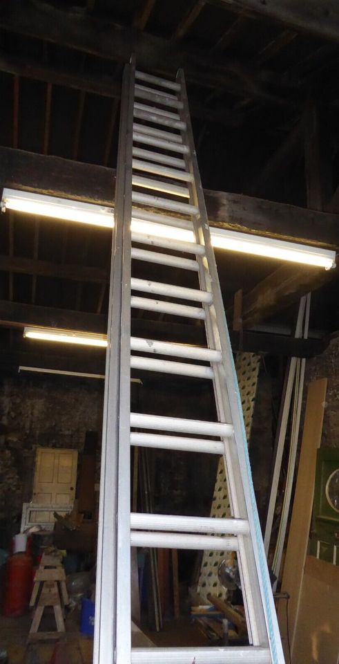 CLIMA D 1550 ROPE DRIVE 2 SECTION EXTENSION ALUMINIUM LADDERS ...