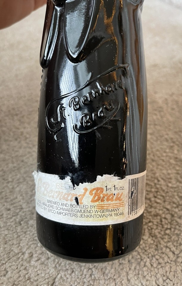 Vintage Rare St. Bernard Brau German Beer in Figural Glass Monk Bottle ...