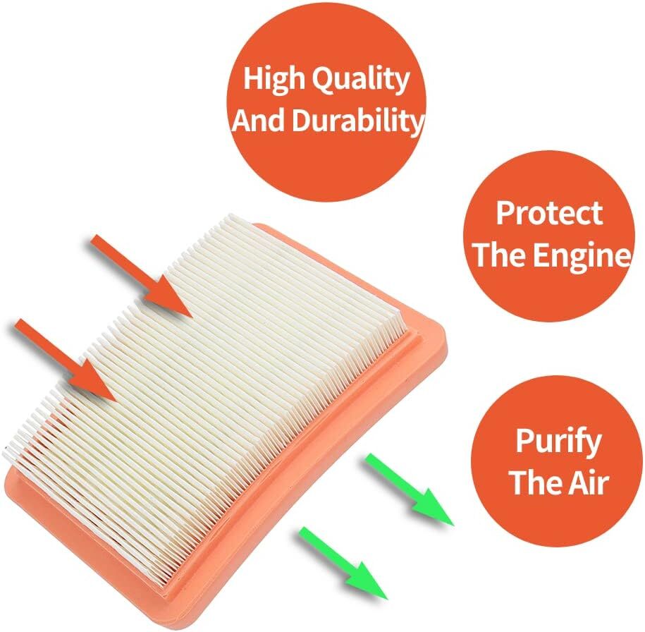 2 Pack Air Filter For Honda HRX217 HRN216 HRR216 HRS216 HRC216K3 Lawn ...