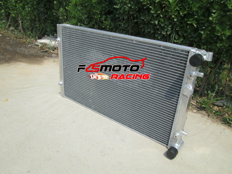 Aluminum Radiator+Fan For VW Volkswagen Golf MT Turbo MK4 Dual Pass ...