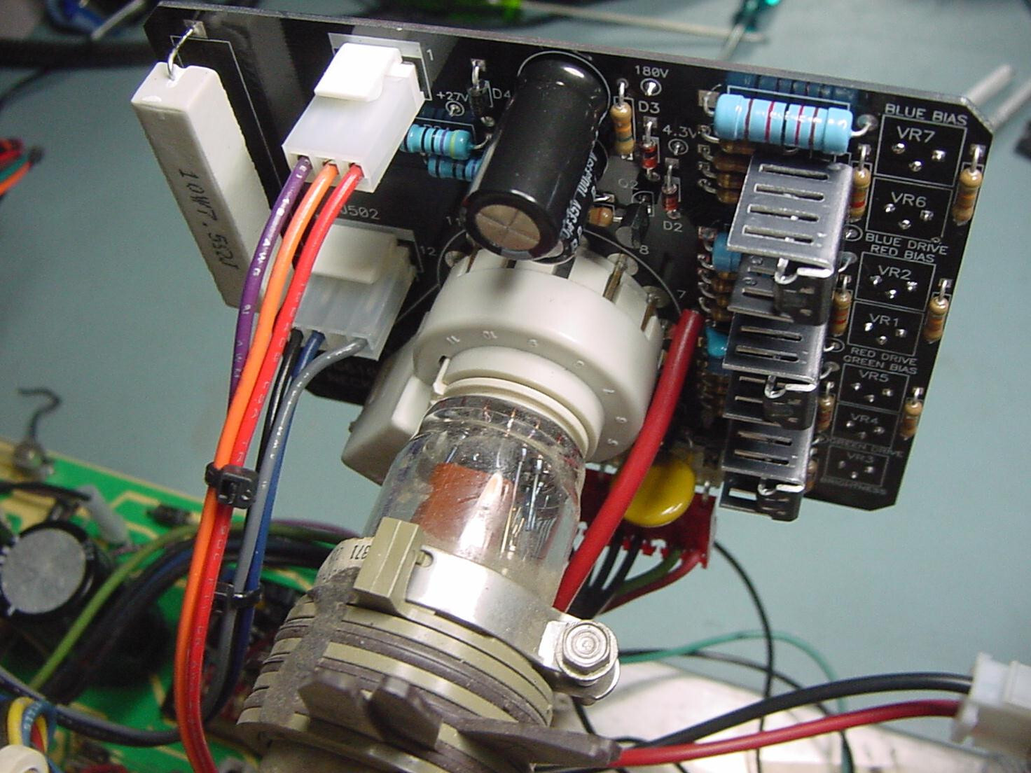 6100 NECK BOARD UPGRADE FOR THE WELLS GARDNER COLOR XY VECTOR MONITOR ...