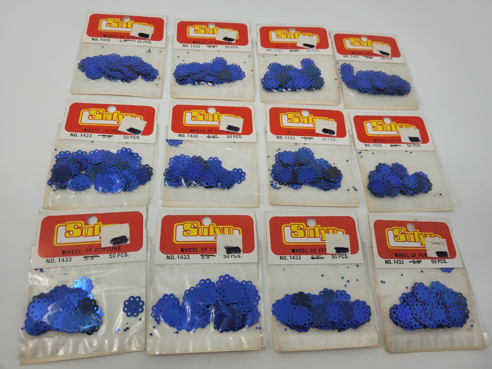 600 pcs Vintage Sulyn Metallic Blue Wheel of Fortune Loose Sequins ...