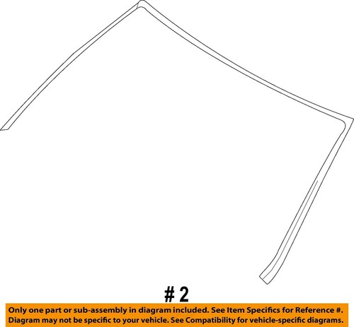 BMW OEM 07-13 328i xDrive Windshield Glass-Reveal Molding 51317119711 ...