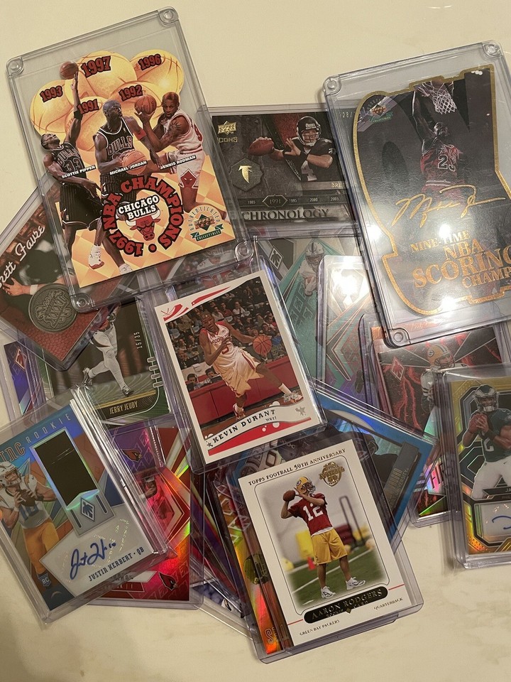 2.5LB SPORTS CARDS LOT-ALL FOUR MAJOR US SPORTS 1960's - 2022-FREE ...