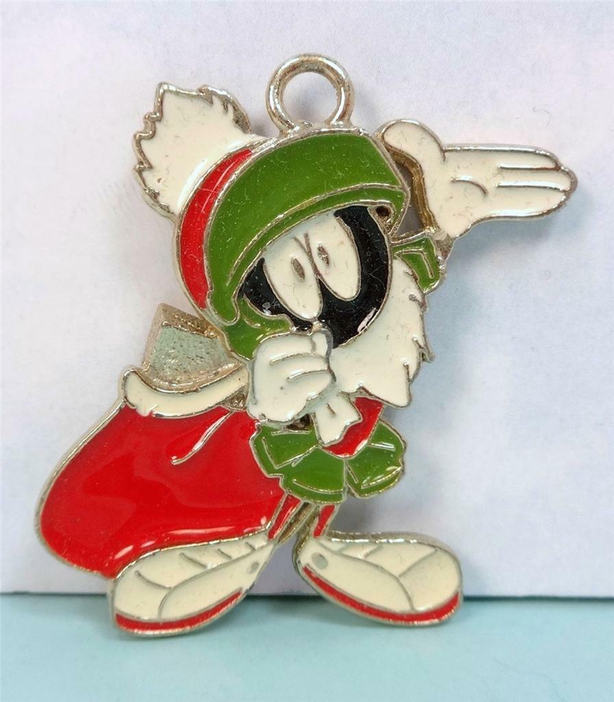 Looney Tunes MARVIN the MARTIAN Santa Claus XMAS Charm | eBay