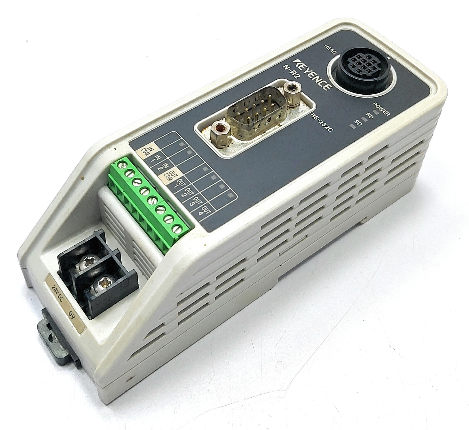 KEYENCE CORPORATION N-R2 CODE READER INTERFACE COMMUNICATION UNIT 24VDC ...