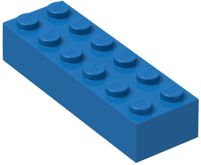 ☀️ 50x NEW LEGO 2x6 BLUE Bricks (#2456) BULK Parts Sky Sea Water Ocean ...