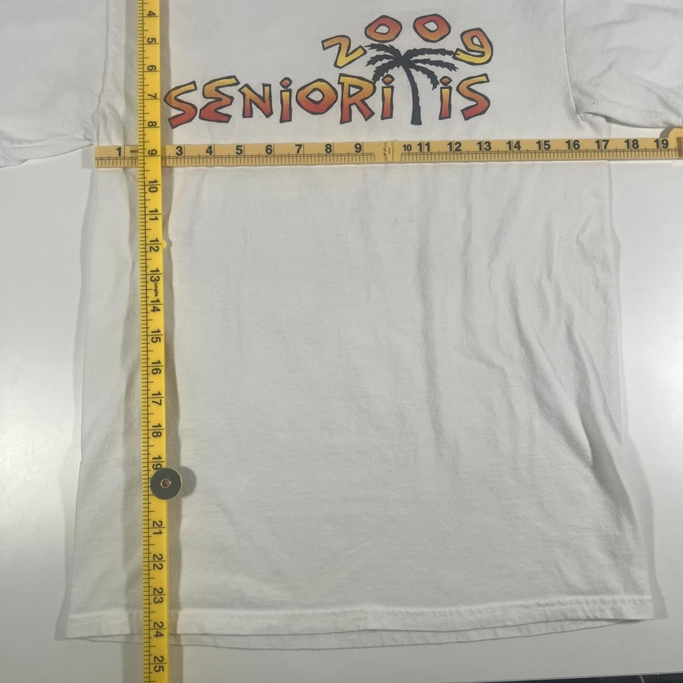 2009 Senioritis Gildan T-Shirt Retro Graphic Tee Senior Graduation | eBay