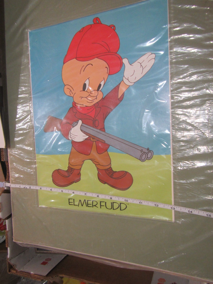 COLLETIBLE VINTAGE Wall ART Print ELMER FUDD LOONEY TUNES CARTOON 16x20 ...