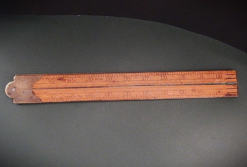 Vintage Stanley Rule No. 94 Four-Foot Four-Fold Folding Rule | eBay