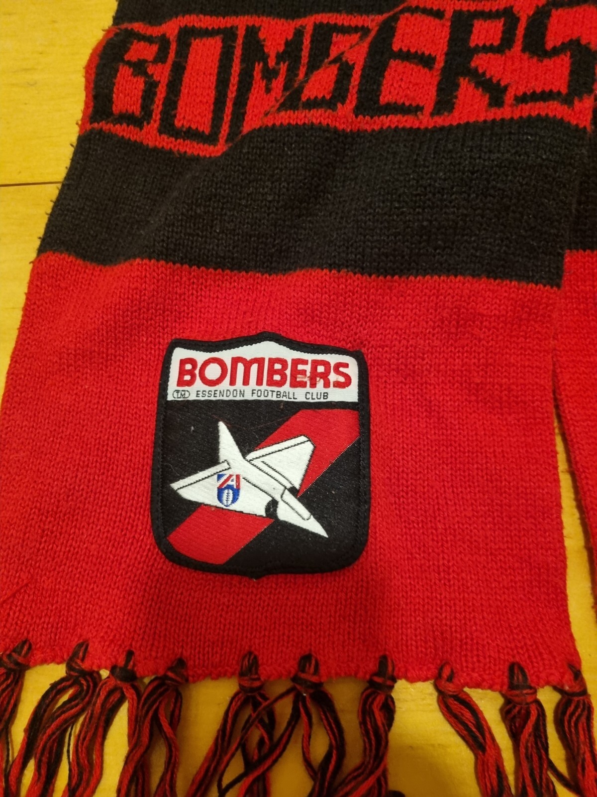 Essendon Bombers AFL Scarf Vintage 1990s | eBay Australia