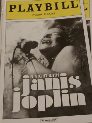 a night with janis joplin playbill play bill program broadway guide ...