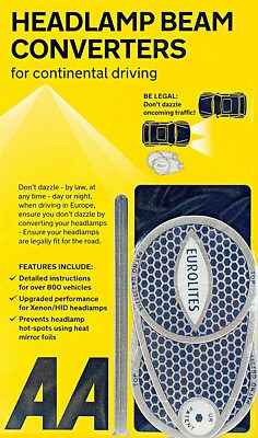 AA Eurolites European Headlight Deflectors Headlamp Converters Beam ...