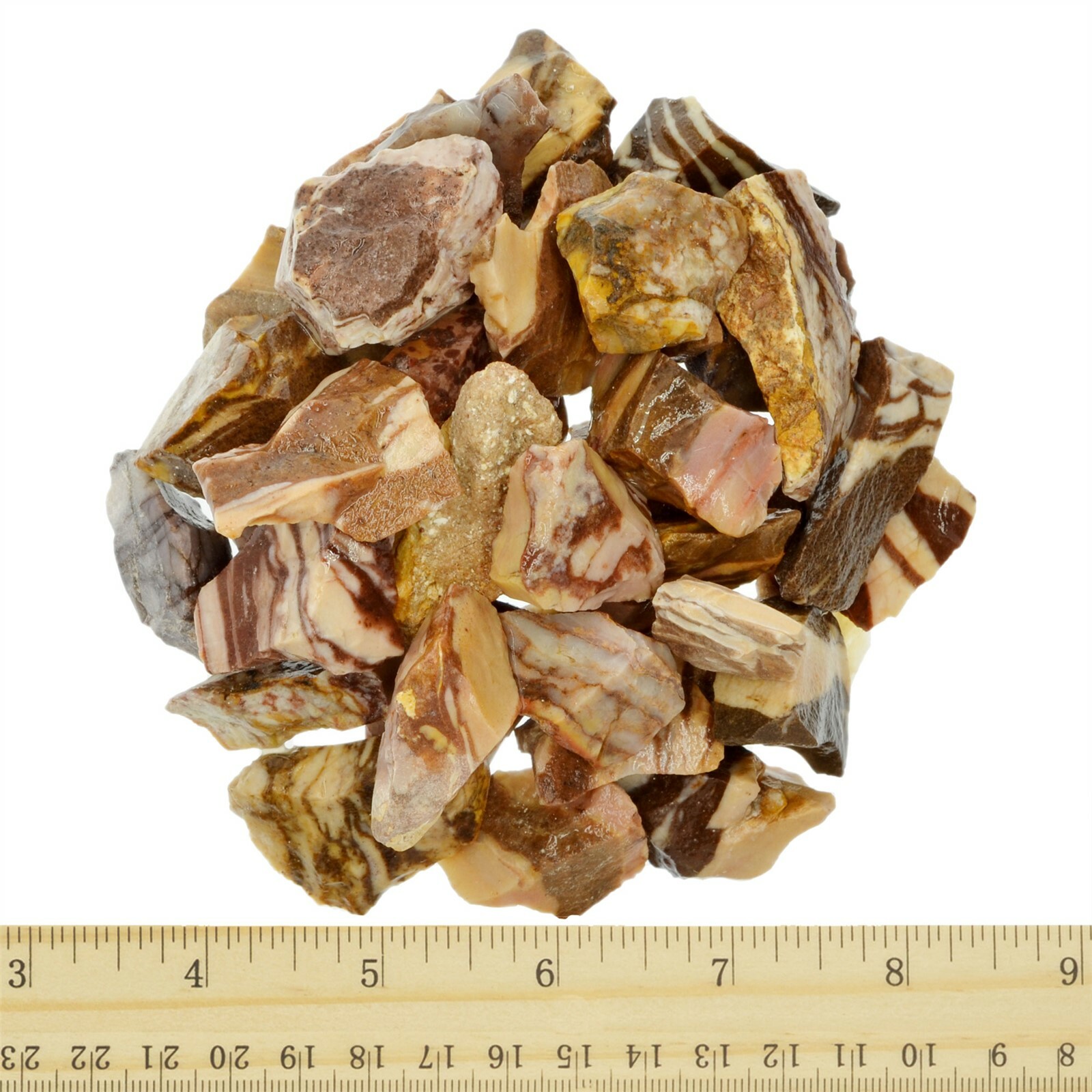 18 lb Zebra Jasper Rough Stones - Jewelry Making Craft Rocks Tumbling ...