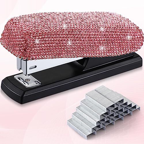 Bling Crystal Stapler Gift Sparkly Diamond Stapler for Desk Handmade ...
