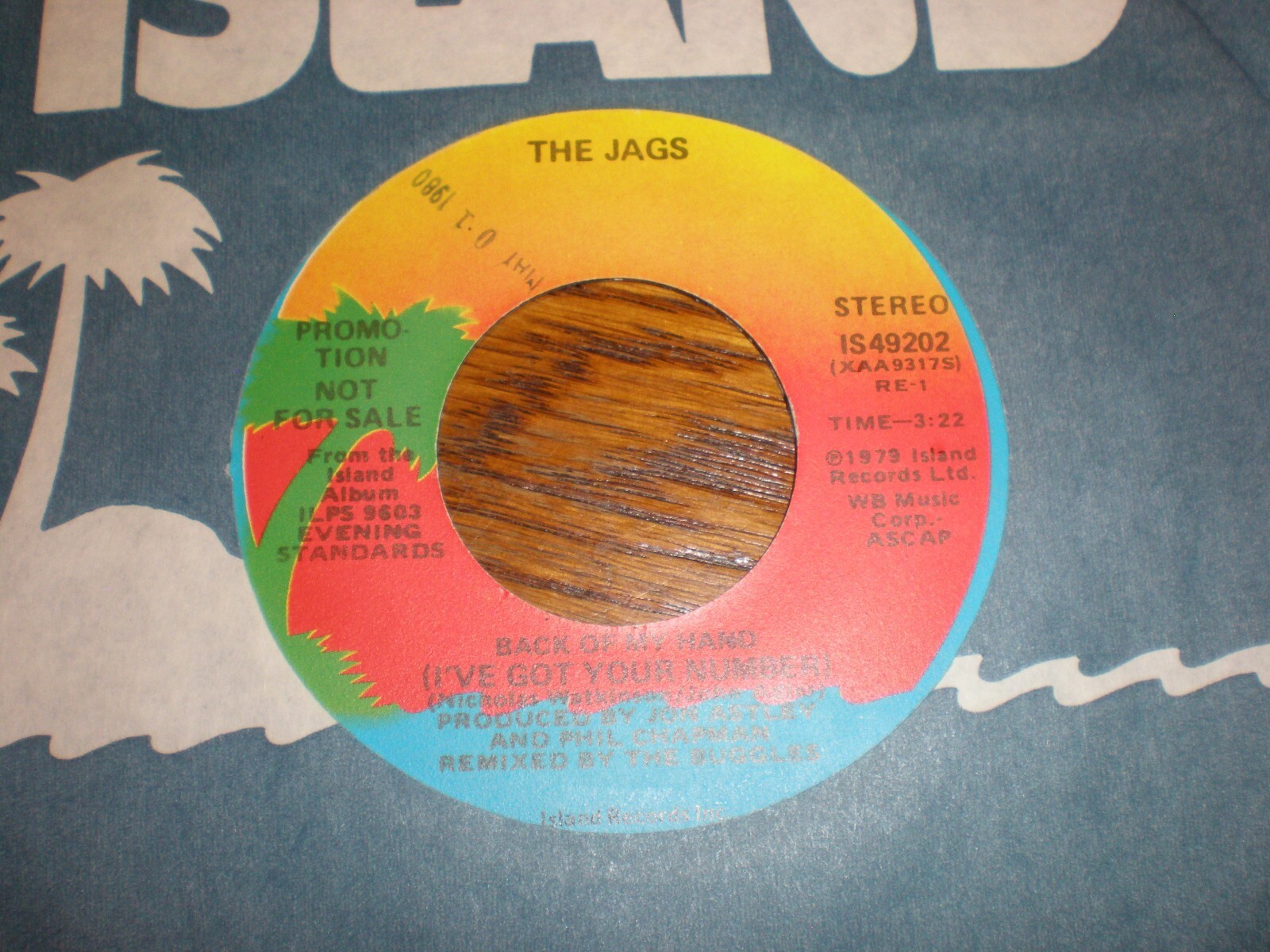 The Jags 45 Back Of My Hand PROMO ISLAND | eBay