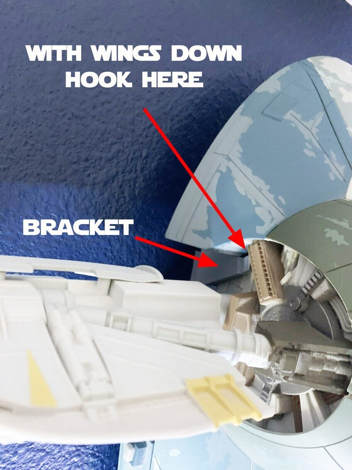 Star Wars Wall Mount for Slave 1 with 2010 stamps Boba Fett, AOTC Jango ...