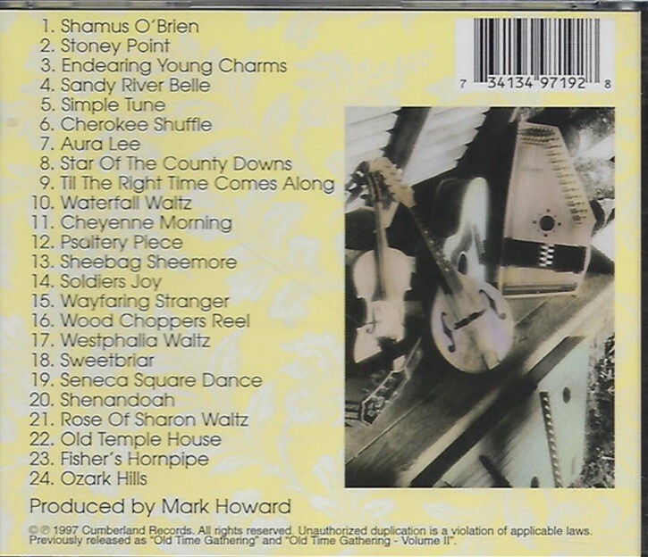 Old Time Gathering By Various American Traditional Musicians (CD 1997 ...