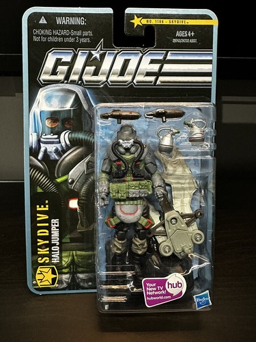 GI Joe Skydive 4" Action Figure 2010 MOC Hasbro POC Pursuit Cobra 25th ...