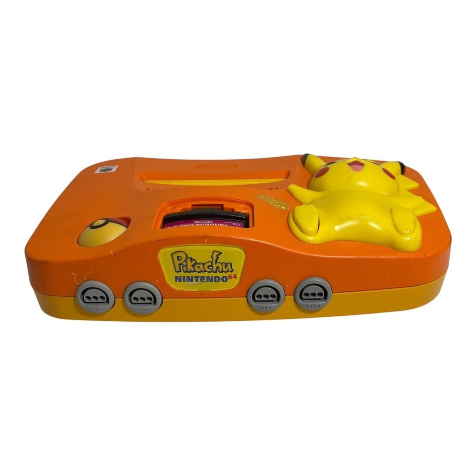 NINTENDO64 N64 Pokemon Pikachu Limited Orange W/Controller JAPAN Tested ...