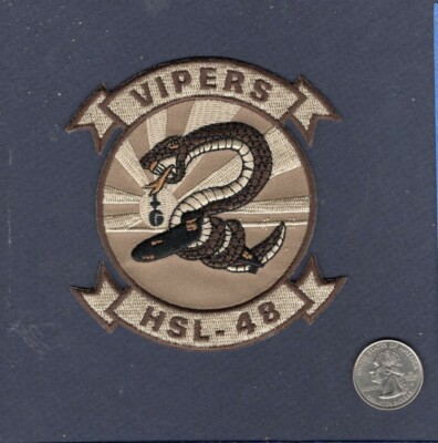 HSL-48 VIPERS US NAVY SH-60 SEAHAWK Helicopter Desert Squadron Patch ...