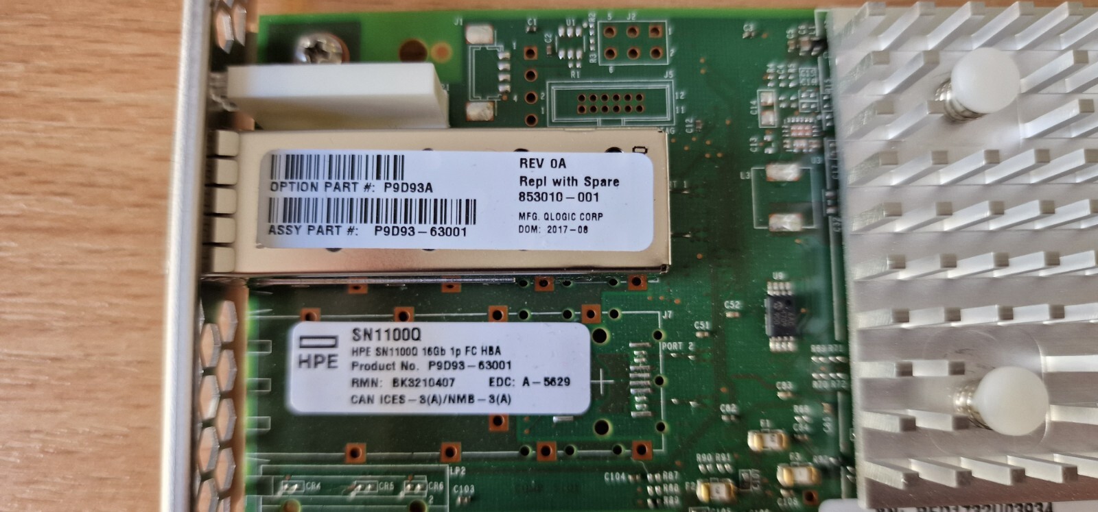 HPE SN1100Q Single Port 16Gb Fibre Channel Host Bus Adapter Low Profile ...