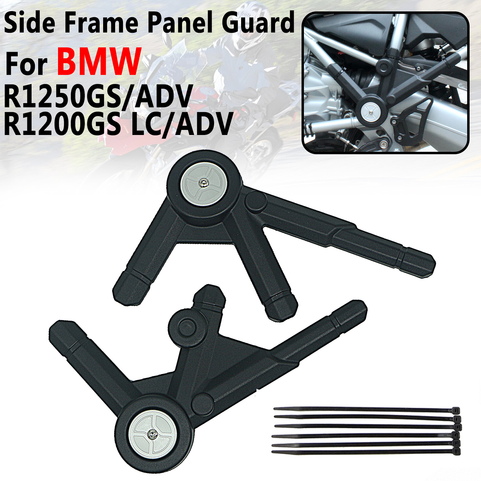 For BMW R1200GS LC/ADV R1250GS/ADV Side Frame Panel Guard Protector ...