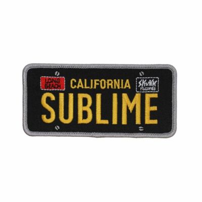 Sublime California License Plate Logo Iron On Embroidered 4" x 2" Patch ...