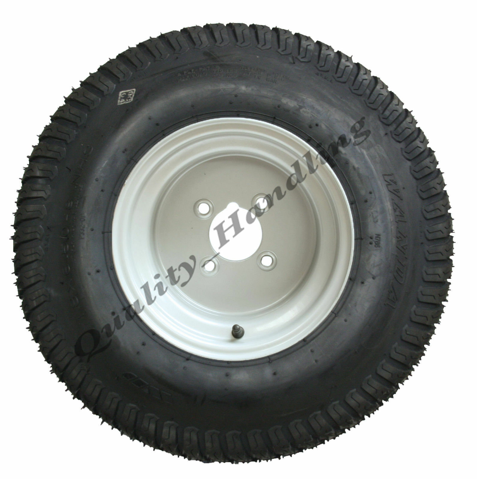 18x6.50-8 grass tyre on 4 stud rim, turf, lawnmower, lawn tyre 4 stud ...