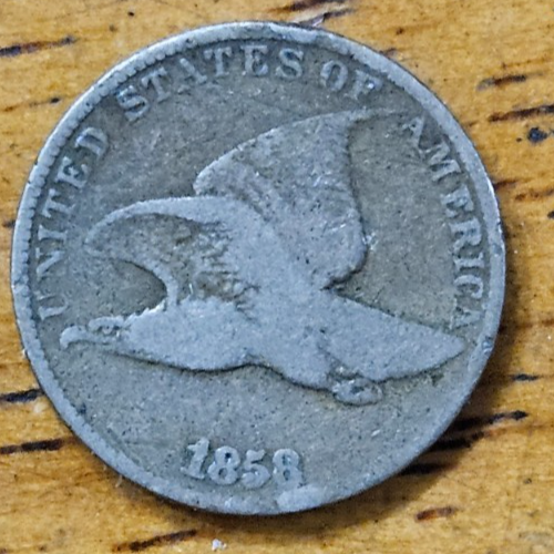 1858 Flying Eagle One Cent 1c Coin #AA887 | eBay