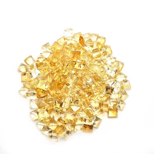 Natural Citrine Square Cut Loose Gemstone 3.50-4.50 MM 50 CT 158 Pcs | eBay