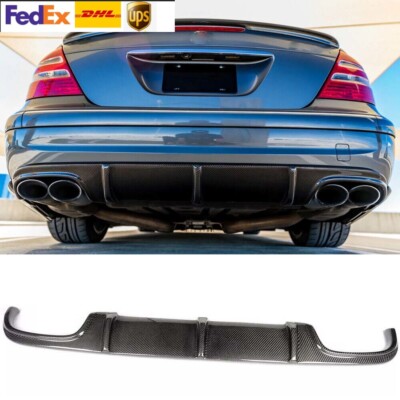 Fits Benz W211 E55 2002-2006 Rear Bumper Diffuser Lip Spoiler REAL ...