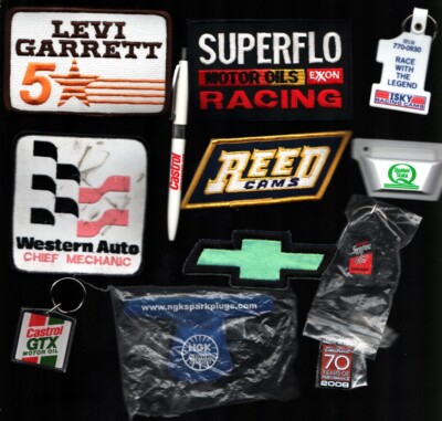 Sports Pub: Auto Race-NASCAR Promotional Item Lot #4-Patches-pens-key ...