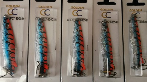 5 HOLOGRAPHIC TOBY Spinning Lures 18g, Orange/Siliver, 3000341, Great ...