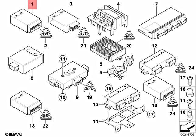 Genuine MPM Micro Power Module Control Unit Fits BMW 5 6 Series E60 E61 ...