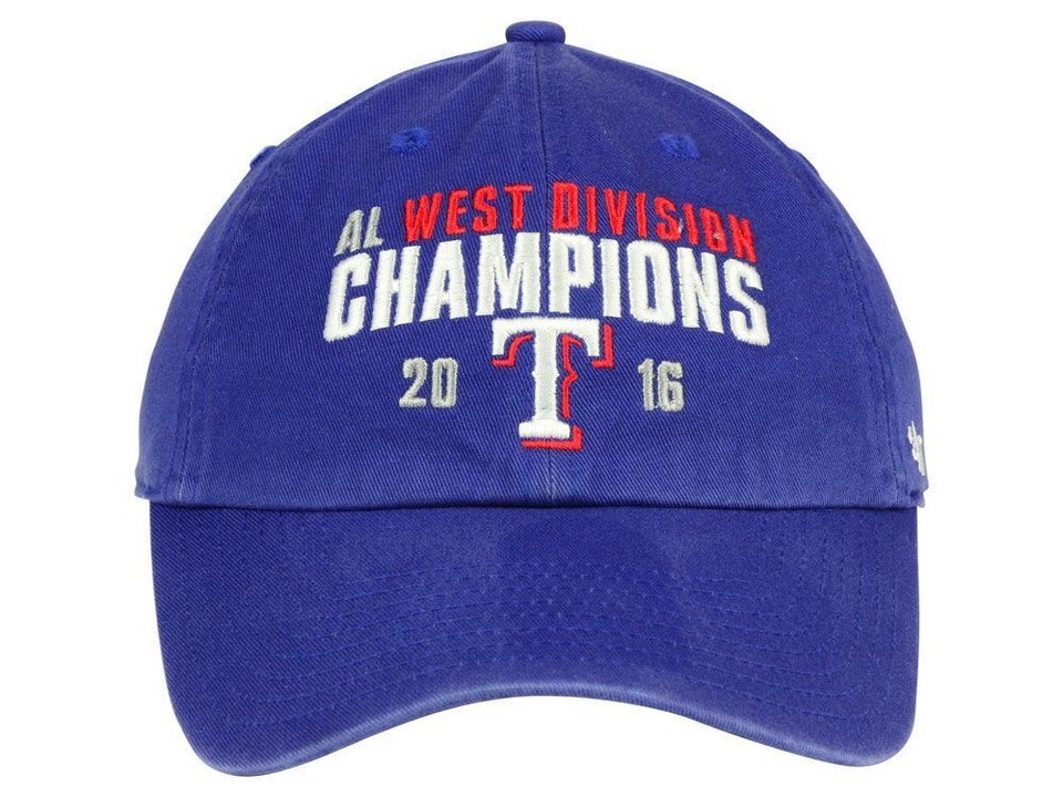 Texas Rangers '47 MLB 2016 Division Champs '47 CLEAN UP Cap Blue ...