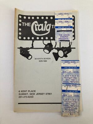 1979 Program The Craig Theatre Candace Johnson and Irma Zehr in Gypsy ...
