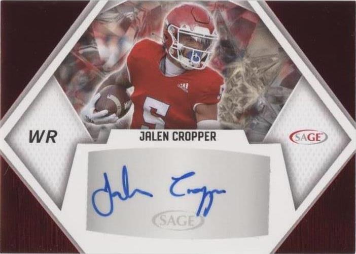2023 SAGE Low Series - Autographs Jalen Cropper #A-JC2 Red (AU, RC) for ...
