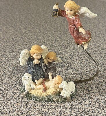Kirkland Nativity Christmas Village Landscape Accessory Flying Angel | eBay