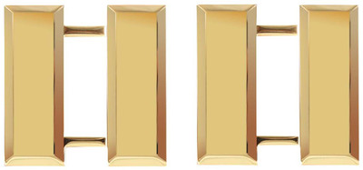 Gold Polished Captain Army Rank Military Insignia Pin Set US Made | eBay