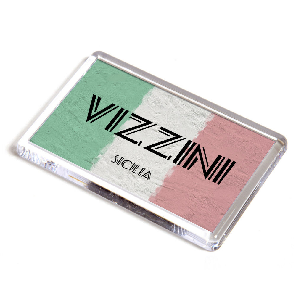 FRIDGE MAGNET - Vizzini - Sicilia - Italy Flag | eBay