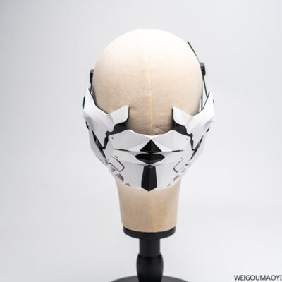 DIY Cyberpunk Half-face Mask Ninja Protective Gear Mask Shooting ...