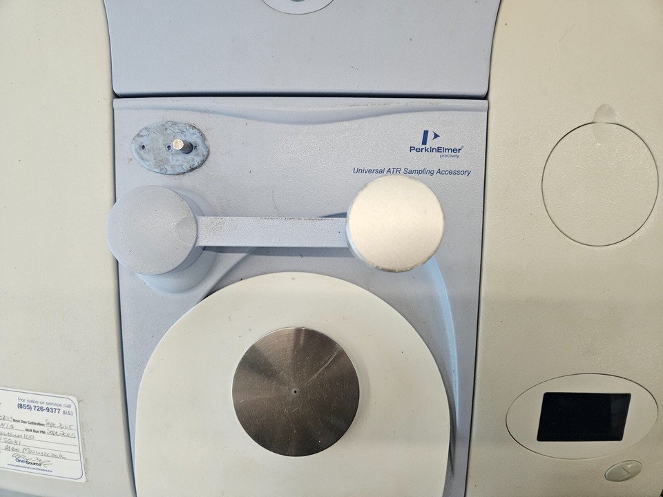 Perkin Elmer Spectrum 100 FT-IR Spectrometer w/ computer & Spectrum ID ...